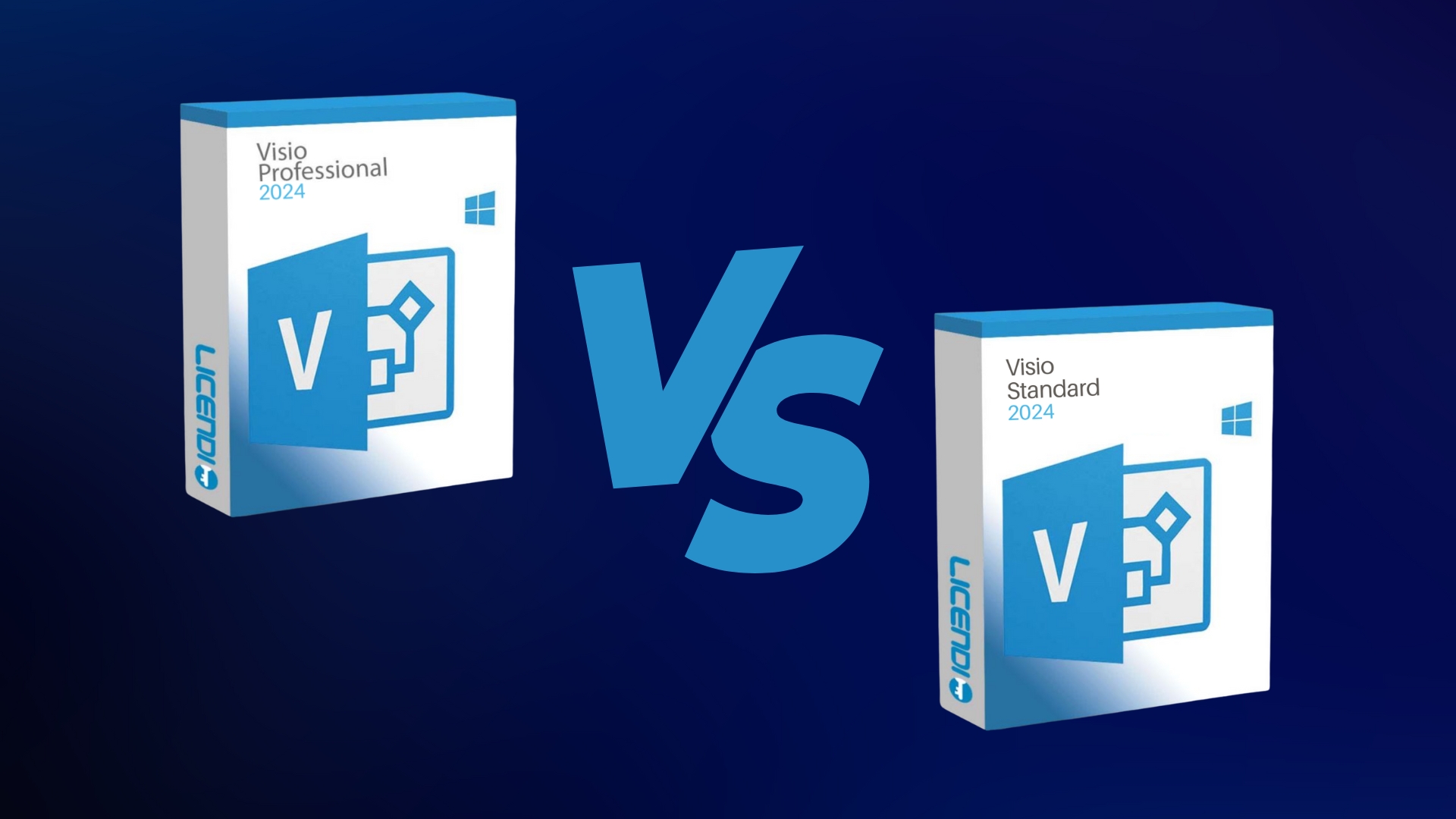 Microsoft Visio Professional 2024 frente a Microsoft Visio Standard 2024