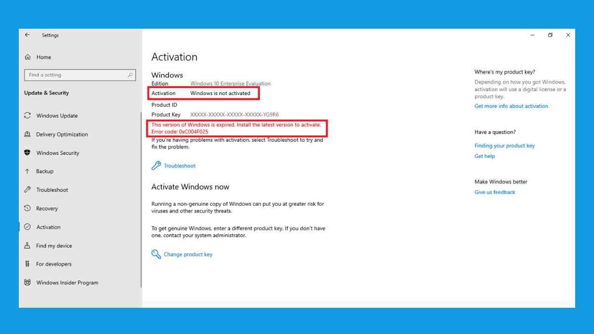Error de activación de Windows 10 0xc004f050 - Licendi